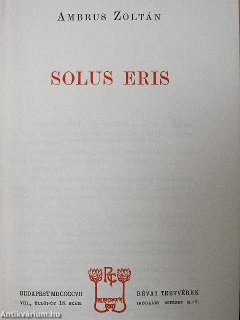 Ambrus Zoltán: Solus eris/A gondolatolvasó/Góliáth (Révai Testvérek ...